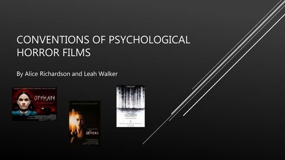 Psychological thriller poster | PPT