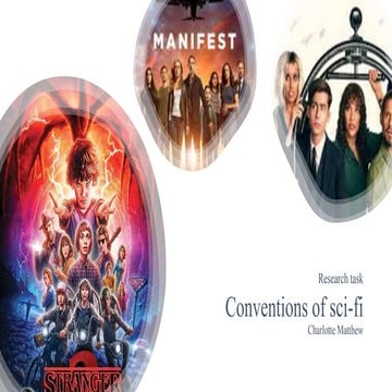 presentation showing the conventions of sci-fi. | PPT