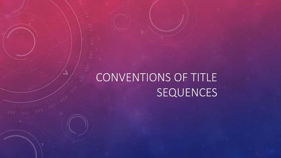 Title sequence deconstruction | PPTX