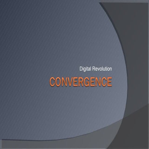 Convergence(2003) | PPT