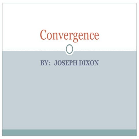 Convergence 2003 | PPT