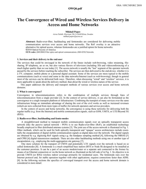Strategizing Future Proof FTTH Business Models | PDF