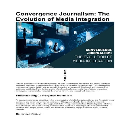 Convergence Journalism: The Evolution of Media Integration | PDF