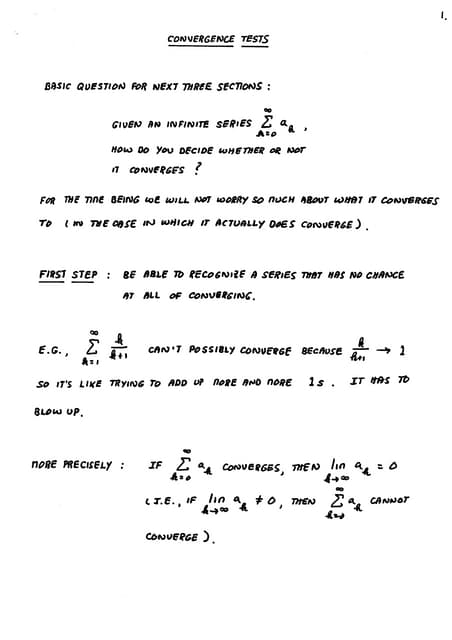 Lecture Notes On Infinite Sequences And Series Pdf