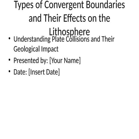 Convergent_Boundaries_presentation Science 10 | PPTX