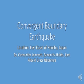 Convergent boundary | PPTX