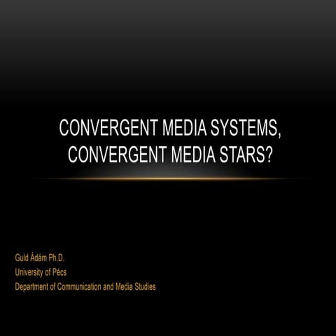 Convergent media stars pdf | PDF