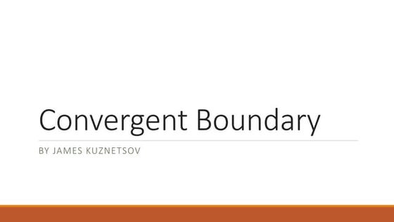 Convergent boundary | PPT