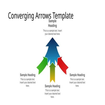 Converging Arrows Template BLANK PRESENTATION | PPTX