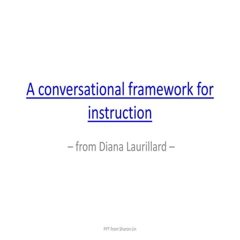 Conversational framework | PPTX