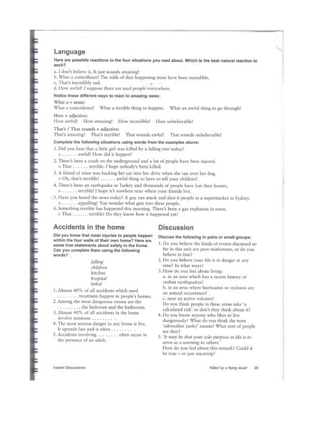 Conversation lesson 25 10-10 activity 7 | PDF