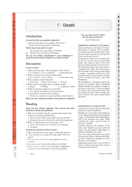 Conversation lesson 25 10-10 activity 5 | PDF