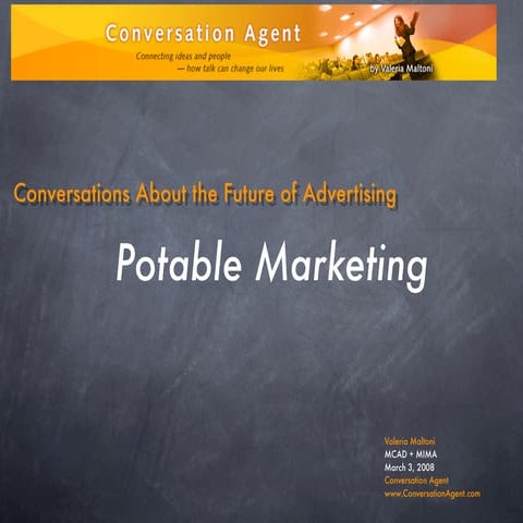 Conversations About the Future of Advertising, #2 with: Valeria Maltoni, Conversation Agent | PPT