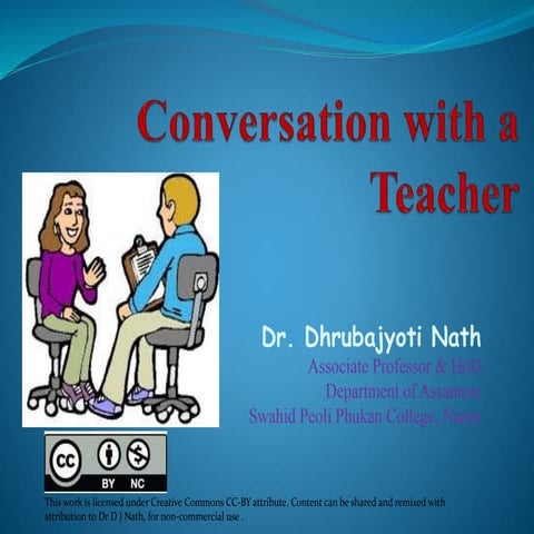 Conversation with a teacher | PPT