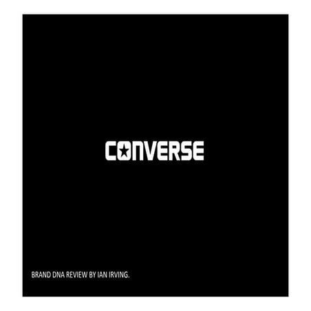 Converse brand dna | PDF