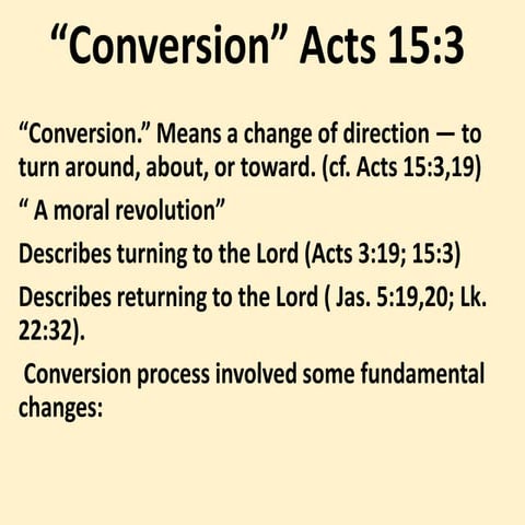 Conversion | PPTX | Christianity | Religion & Spirituality