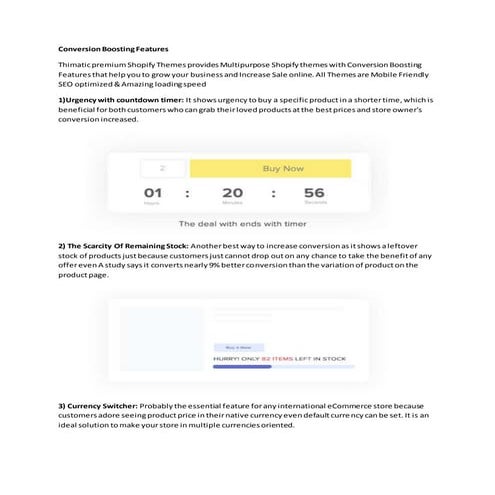 Conversion boosting features | DOCX