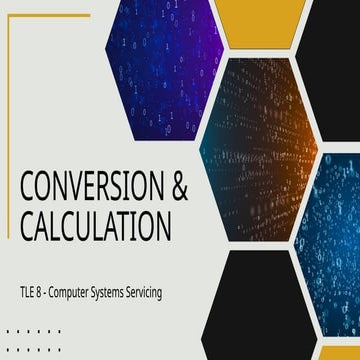 Conversion and Calculations in computers | PPTX