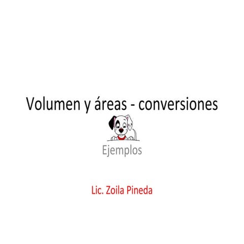 Conversiones de areas y volumenees | PPS