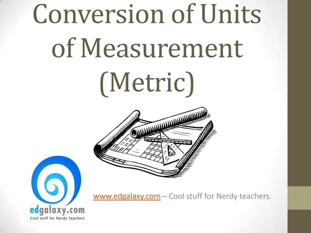 Converting unit measures | PPT