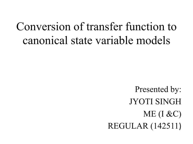 Lecture 2 transfer-function | PPTX