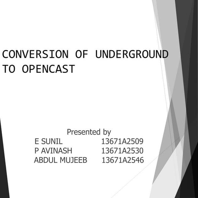 Conversion of UG to OC | PPTX