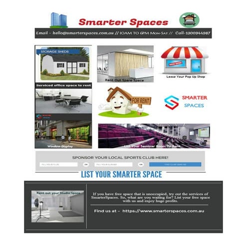 Renting Spaces: A Profitable Option | PDF