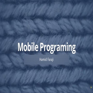 Mobile Programing | PPT
