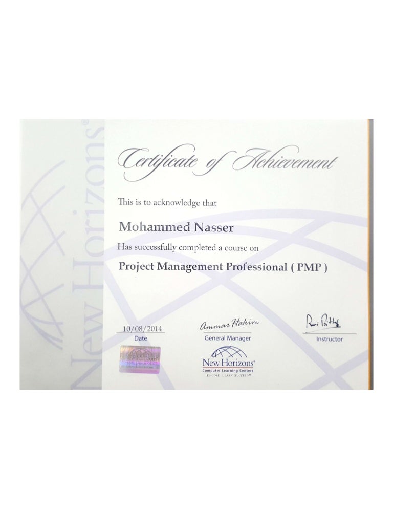 Project Management Professional Certificate