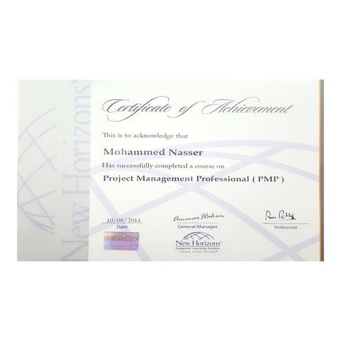 Project Management Professional Certificate | PDF