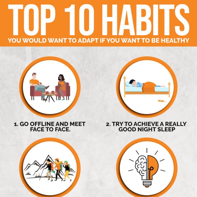 Top 10 Habits You Would Want To Adapt If You Want To Be Healthy | PDF