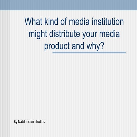 Distribution in Media | PPT