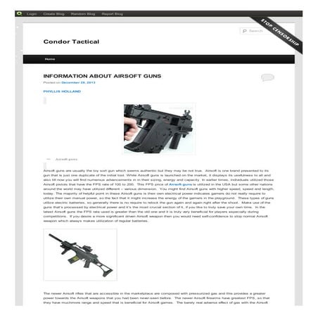 Condor Tactical | PDF | Arms & Ammunition | Sensitive Topics