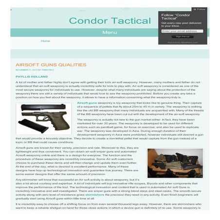 Introduction to airsoft | PPTX