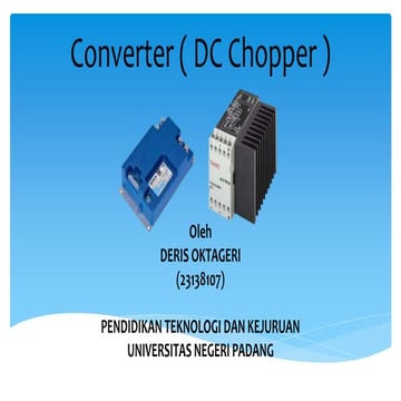Converter (DC Chopper)pada teknologi kejuruan.pptx
