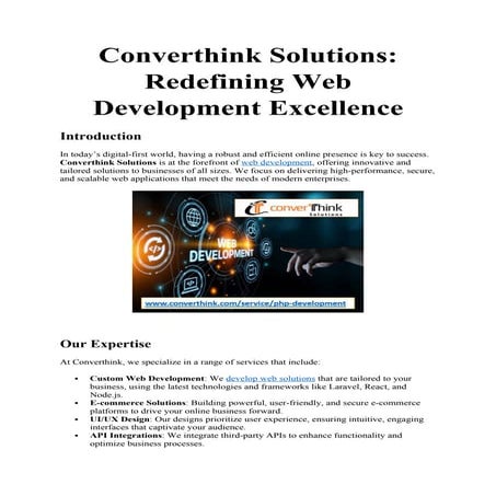 Converthink Solutions Redefining Web Development Excellence.pdf