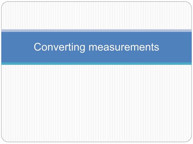 Measuring Scale and Distance | PPT