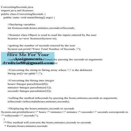 Convertingseconds Javaimport Java Util Scanner Public Class Conv Pdf
