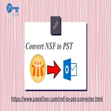 Convert nsf to pst | PPT