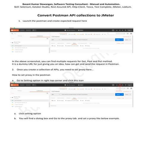 Convert Postman Apis Collections To Jmeter Pdf