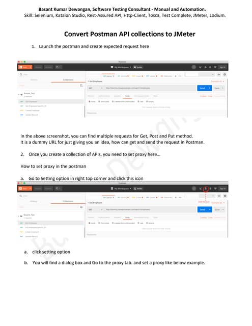 Convert Postman Apis Collections To Jmeter Pdf