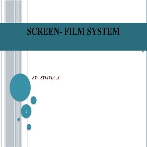 Radiographic Intensifying Screen | PPTX