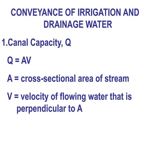 iiiCONVEYANCE irrigation engineering ppt | PPT