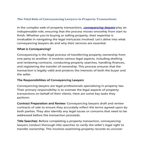 Conveyancing Law & Practice in Malaysia | PDF