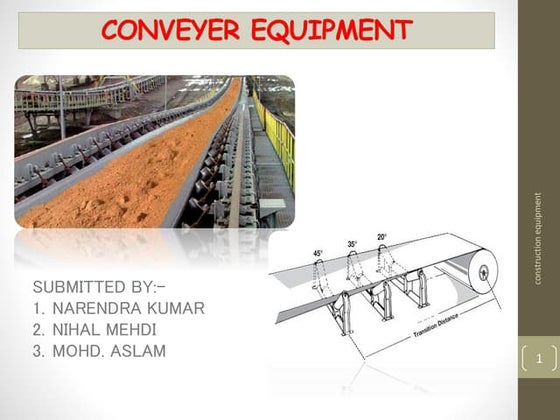 Belt conveyor | PPTX | Physics | Science