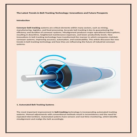 The Latest Trends in Belt Tracking Technology: Innovations and Future ...