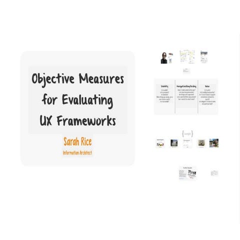 Objective Measures for Evaluating UX Frameworks | PPT