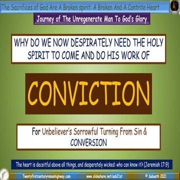 Conviction Empowerment To See The Spirituality of God’s Law. | PPTX