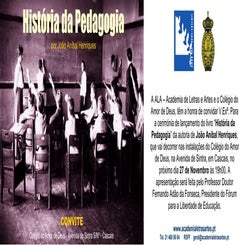 Convite "História da Pedagogia" de João Aníbal Henriques | PPT