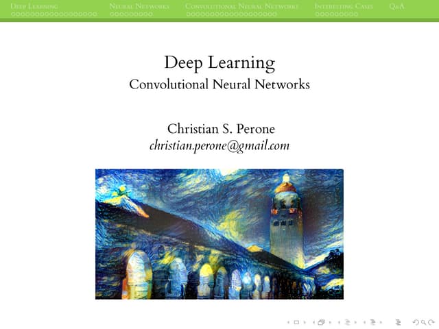 Deep Learning Convolutional Neural Networks Ppt 3478